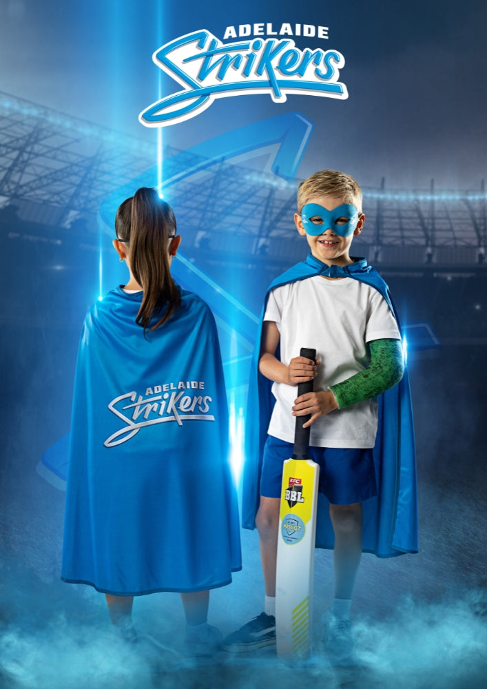 Adelaide Strikers Hero Pack | Official BBL Mask & Cape Set – Mini Mascot