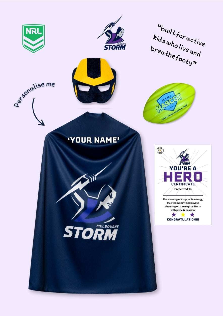 Melbourne Storm - Action Hero Gift Pack | Official NRL Merch for Kids ...