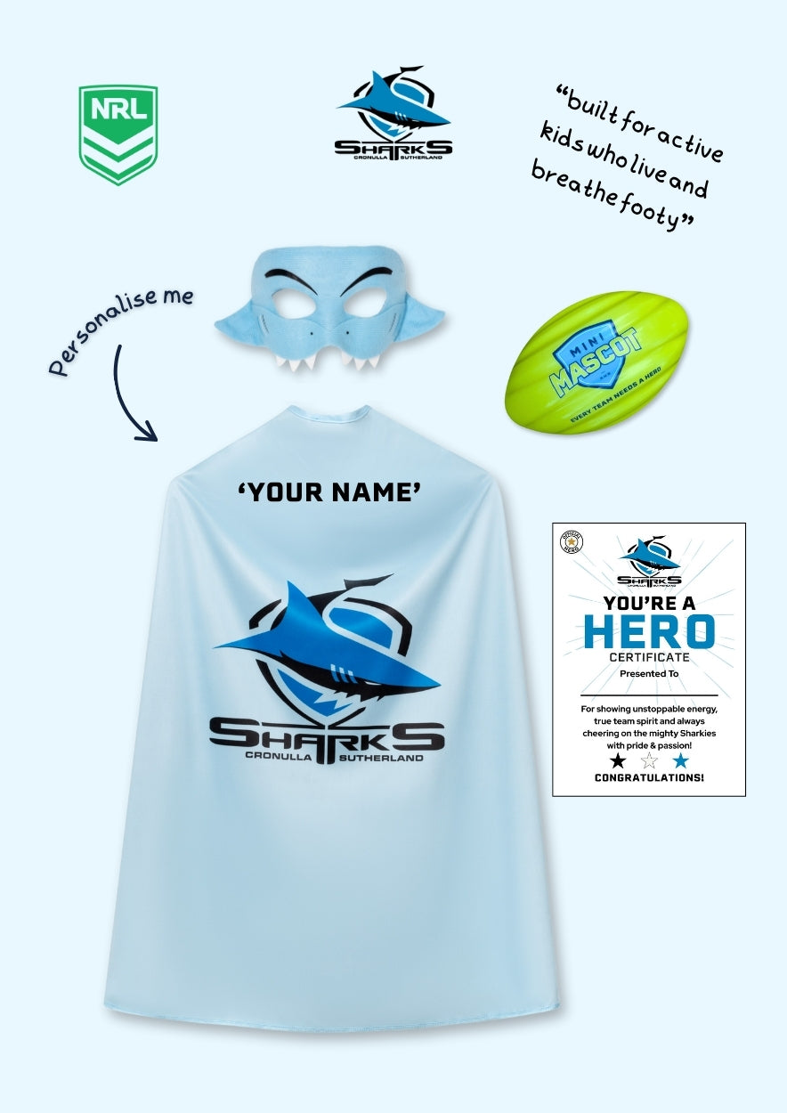 Cronulla Sharks - Action Hero Gift Pack | Official NRL Merch for Kids ...