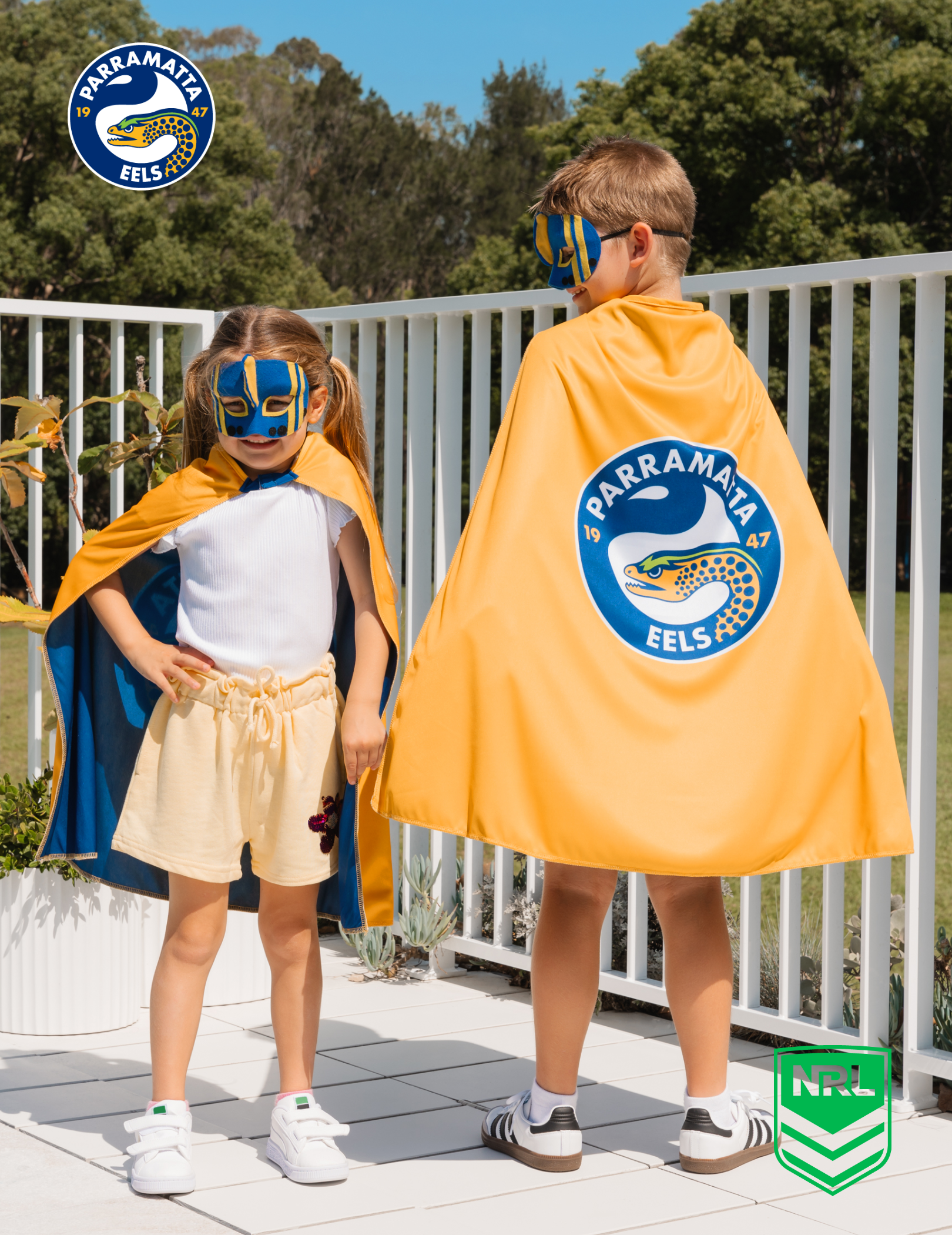 Parramatta Eels Kids NRL Hero Pack – Cape & Mask Set | Official ...