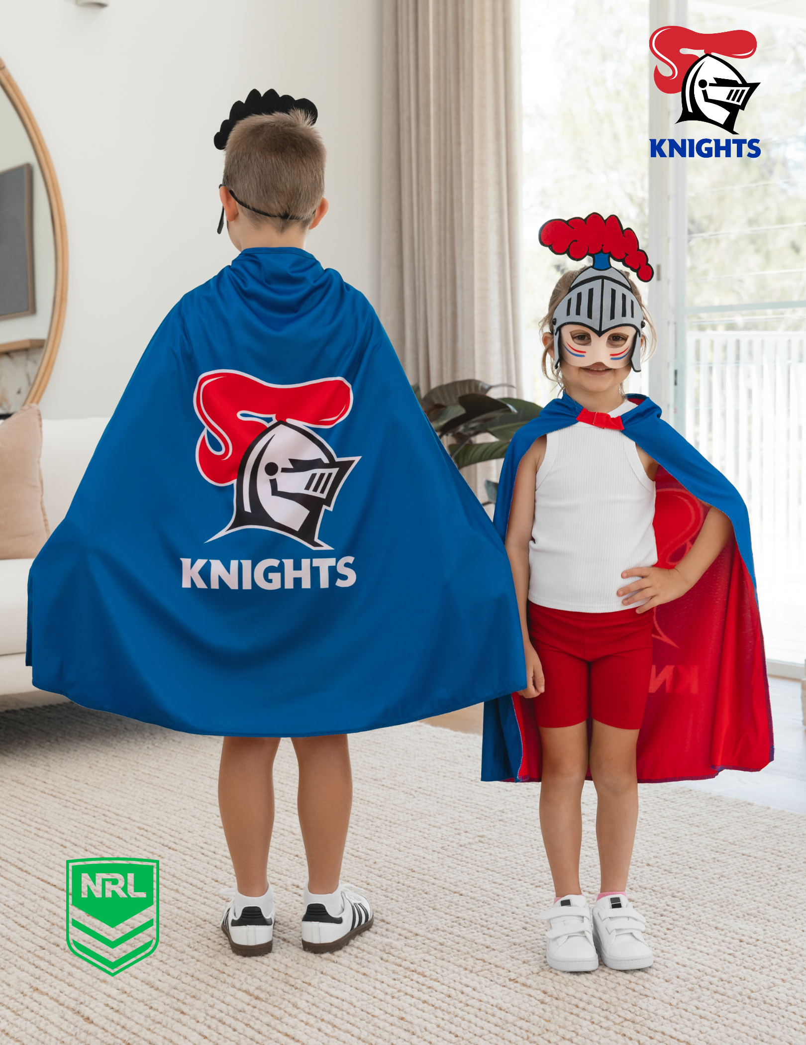 Newcastle Knights Kids NRL Hero Pack – Cape & Mask Set | Official ...