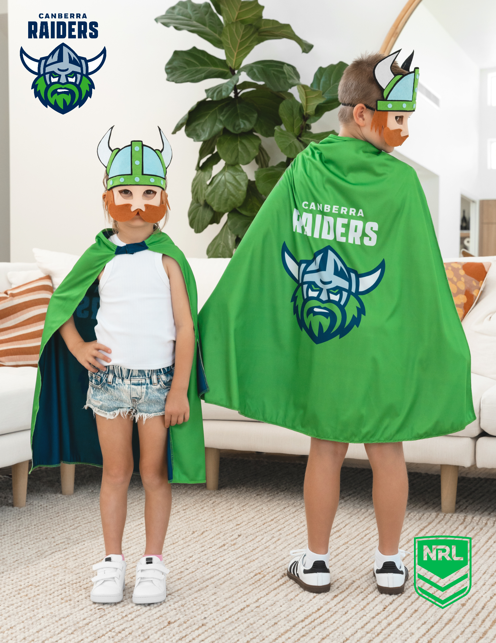 Canberra Raiders Kids NRL Hero Pack – Cape & Mask Set | Official ...